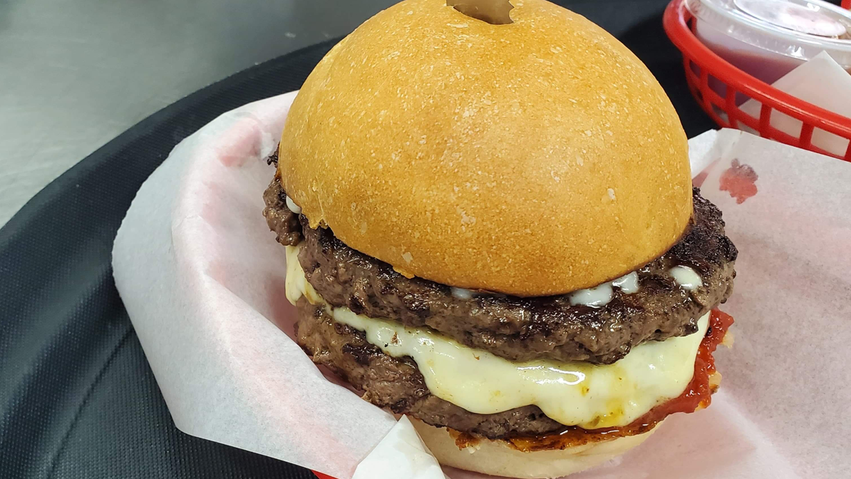 Pizza Burger | Original PJ's Pizza Moundsville